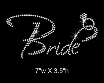 BRIDE and Ring Wedding Rhinestone Template Instant Download