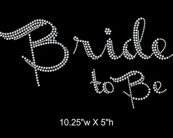 Bride to Be Rhinestone Transfer | Etsy