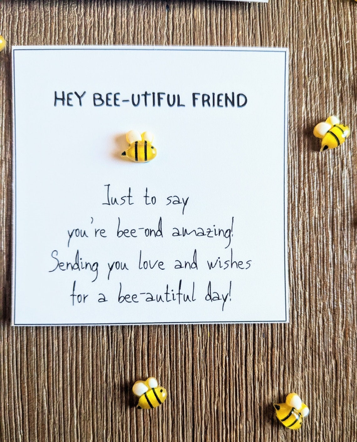 Bee Cute Card. Bee-utiful Friend. Amazing Friend. Cards With Bees. Bee ...