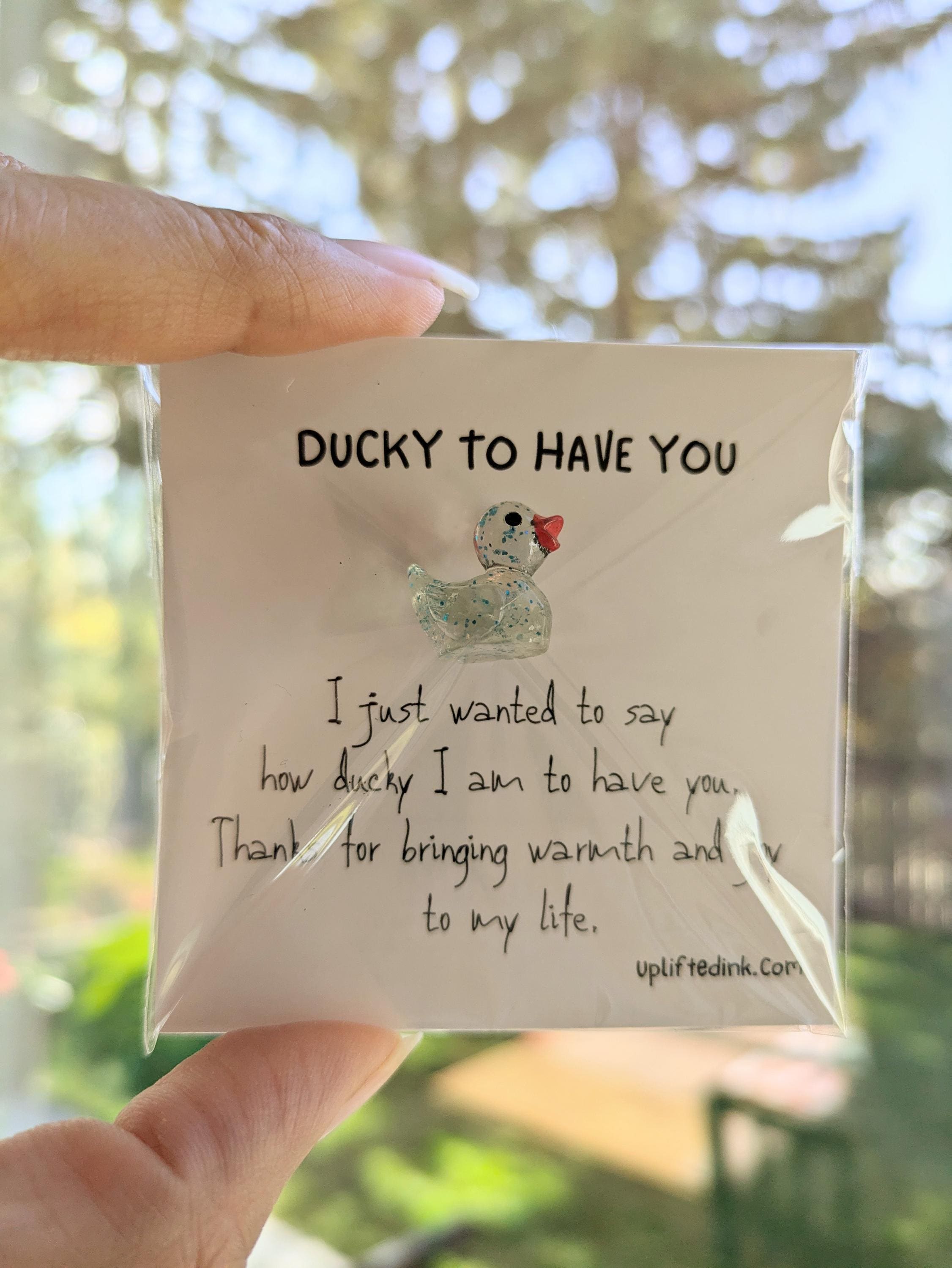 Ducky to Have You Card With Adorable Duck Figurine, 2.6in Keepsake ...