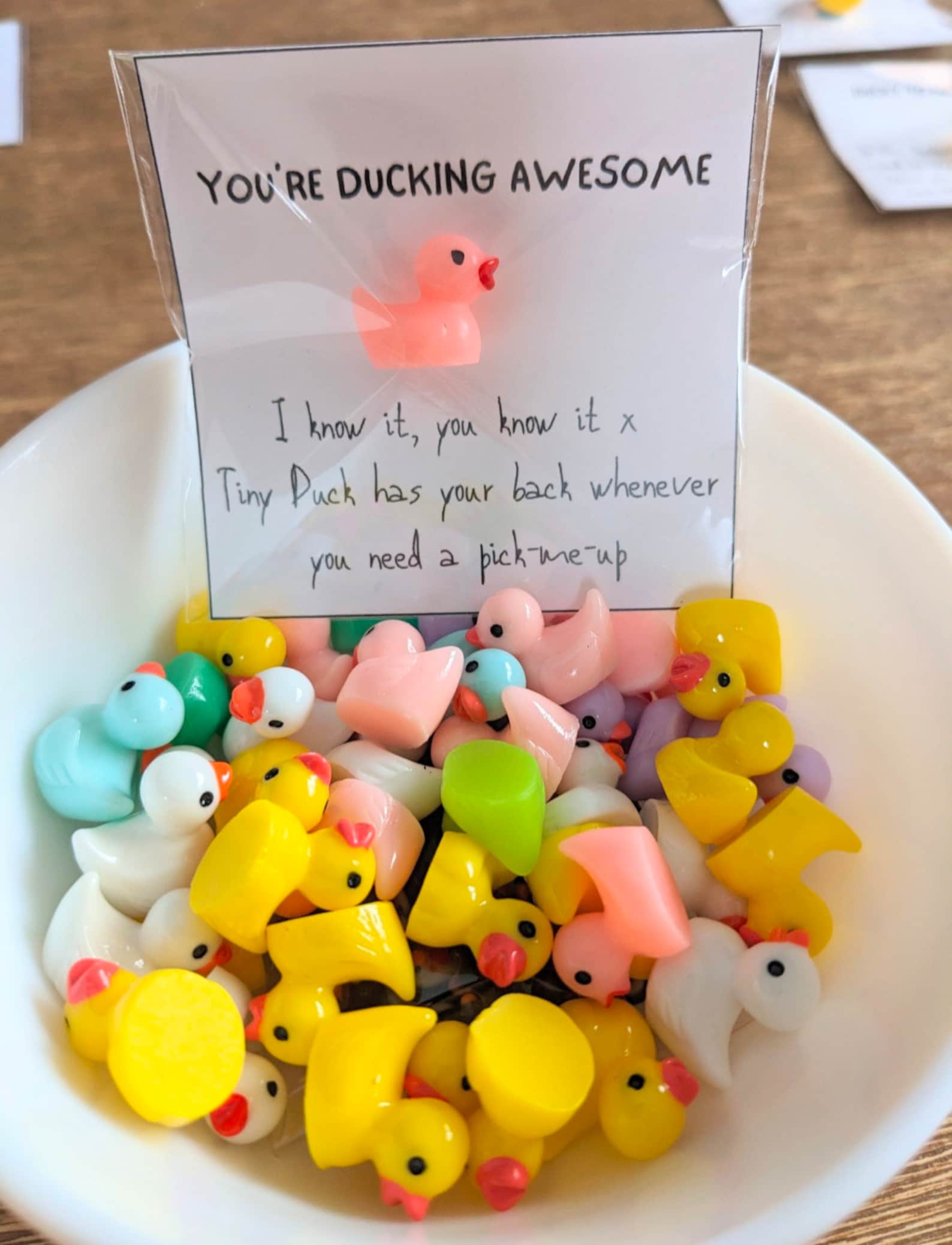 Motivational Card. Inspirational Quote Card. You Are Ducking Awesome ...
