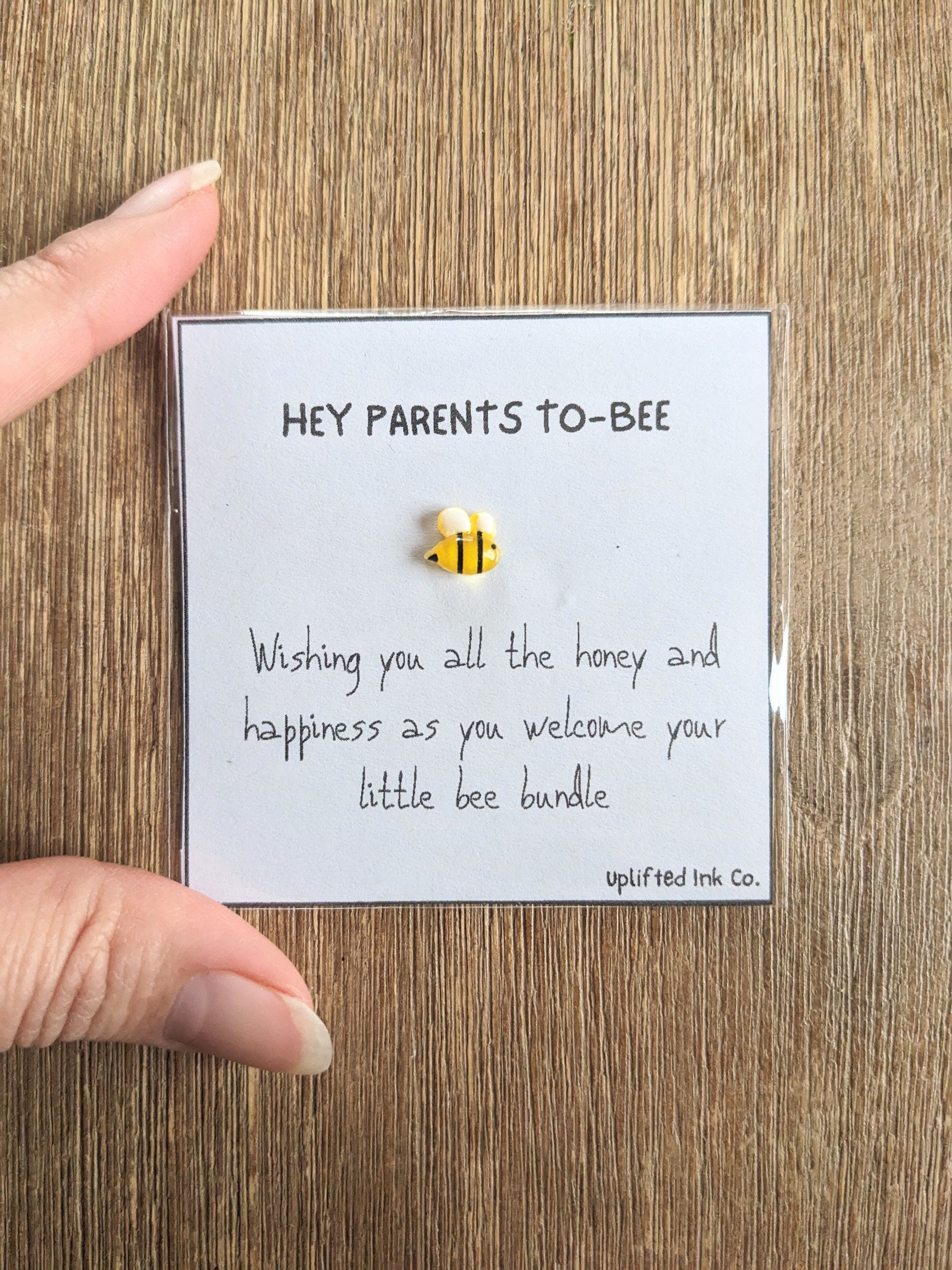 Bee Congratulations Card for New Parents to Be - Baby Shower Gift Card ...