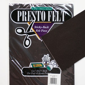 Sticky Back Felt 3.00 Each, Presto Sticky Back Felt, Felt Sheets, 9 X ...
