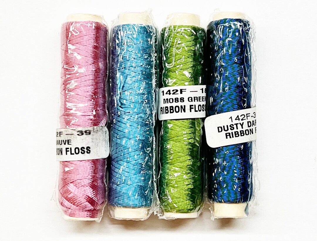 Ribbon Floss Original Blend, YLI Ribbon Floss, Neon Rays Threads, Rhode ...