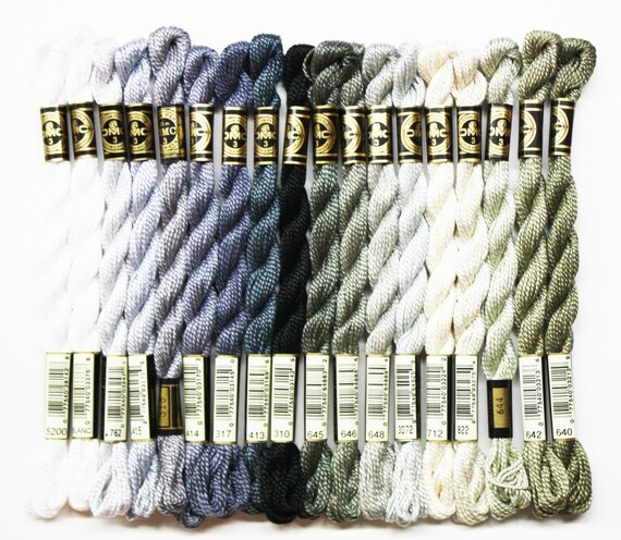 Perle Cotton Yarn Perle Cotton 3 Perle Cotton DMC Perle | Etsy