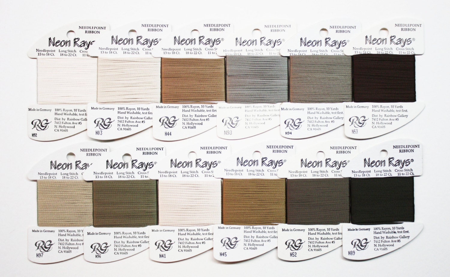 Neon Rays Thread Rainbow Gallery Neon Rays Ribbon Fibers | Etsy