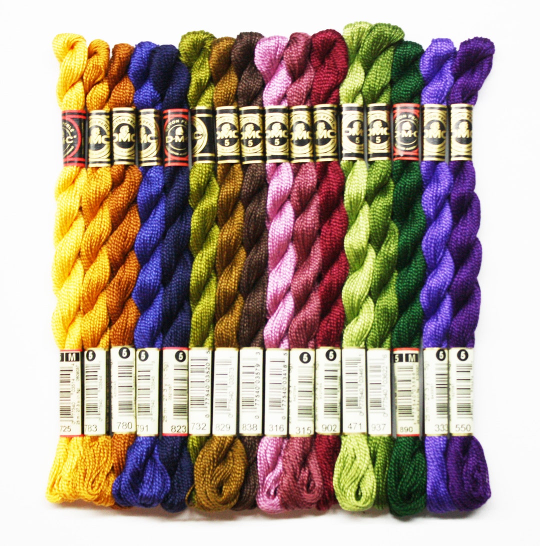 DMC Perle Cotton Thread, Perle Cotton Size 5, DMC Threads, Needlework ...