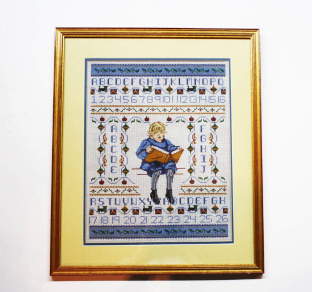 Needlepoint, Needlepoint Sampler, Alphabet Needlework Sampler ...