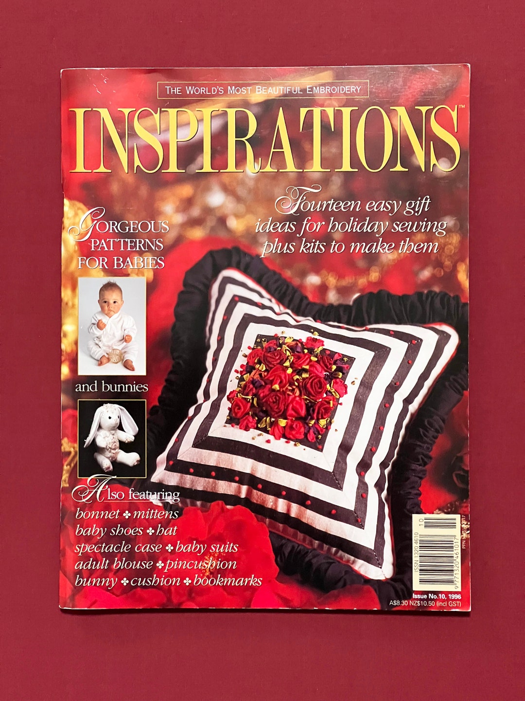 Inspirations Magazine Issue No. 10, 1996, Embroidery Pattern, Stuffed ...