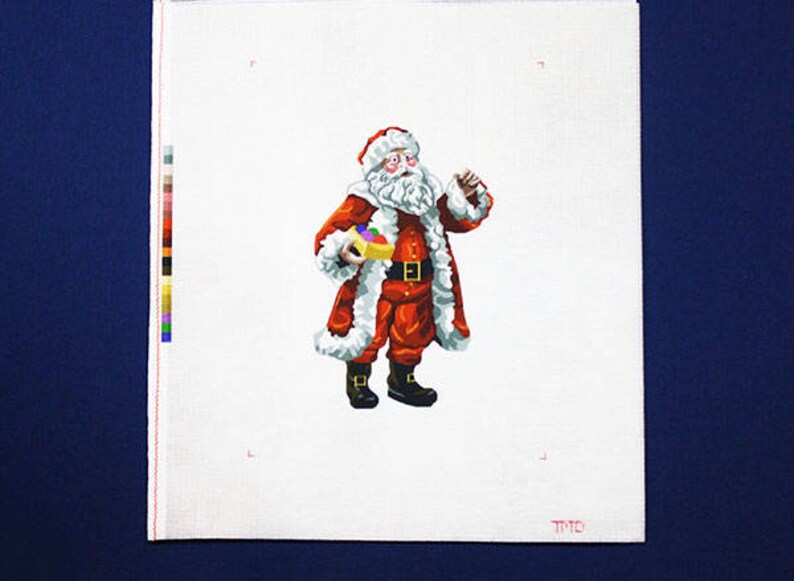 Needlepoint Kits Santa Needlepoint Kit Needlepoint Christmas | Etsy