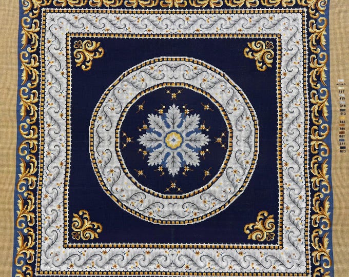 Gobelin L 20.170 Stool Cover/cushion, 10 Mesh Floral Needlepoint ...