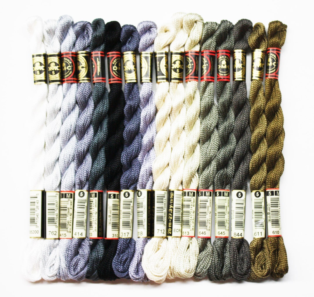 Perle Cotton Skeins, Perle Cotton #5, Perle Cotton Size 5, DMC Perle ...