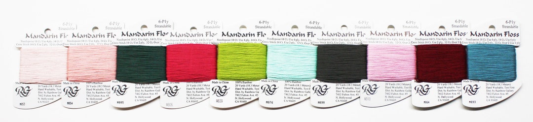 Mandarin Floss, Bamboo Floss, Rainbow Gallery Mandarin Floss ...