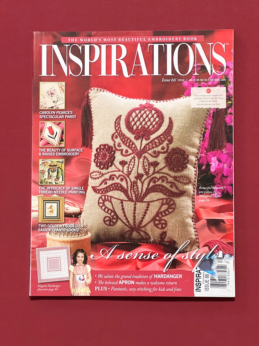 Inspirations Magazine Issue No. 66, Australian Needlework Magazines ...