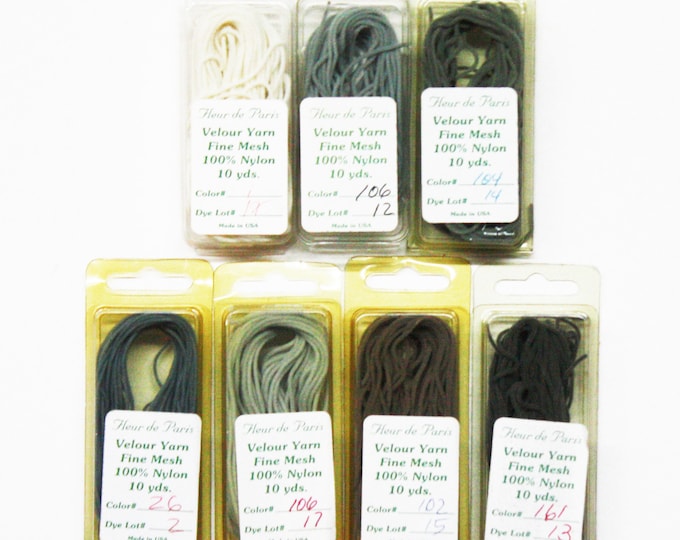 Velour Yarn 2.99 Each, Fleur De Paris Velour Yarn, Velvet Thread ...