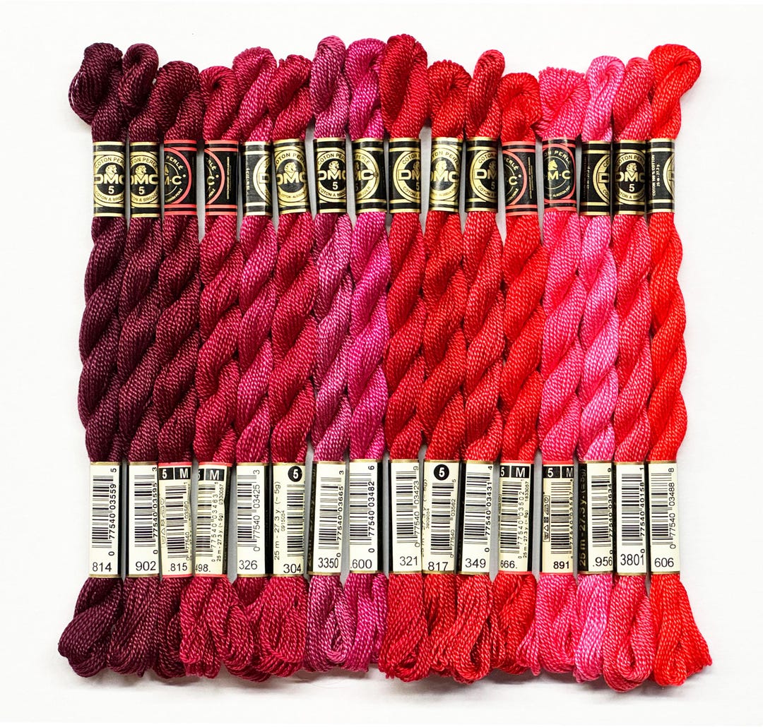 DMC Perle Cotton Size 5, Perle Cotton Thread, Needlework Yarns ...