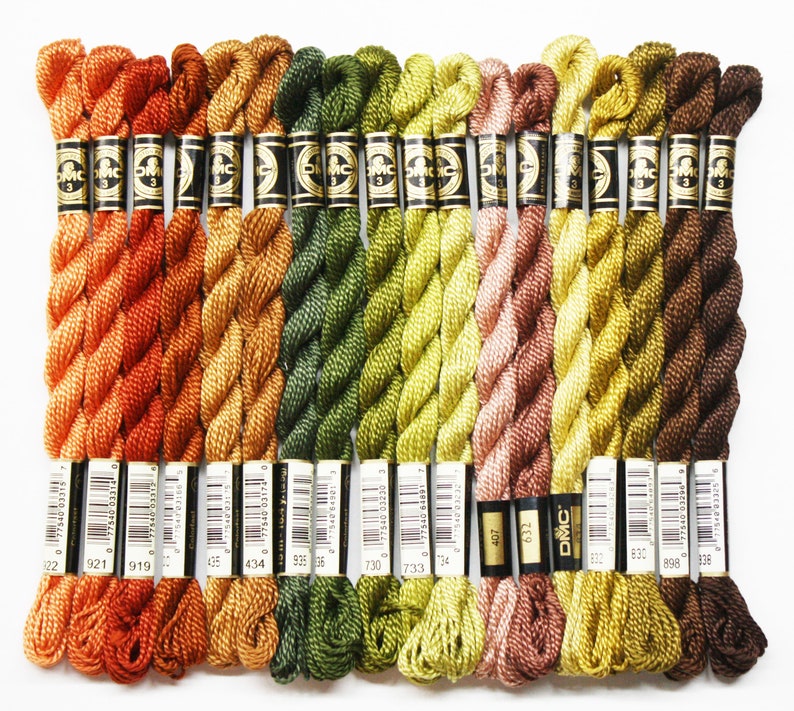 DMC Perle Cotton Threads Perle Cotton 3 Perle Cotton Size | Etsy