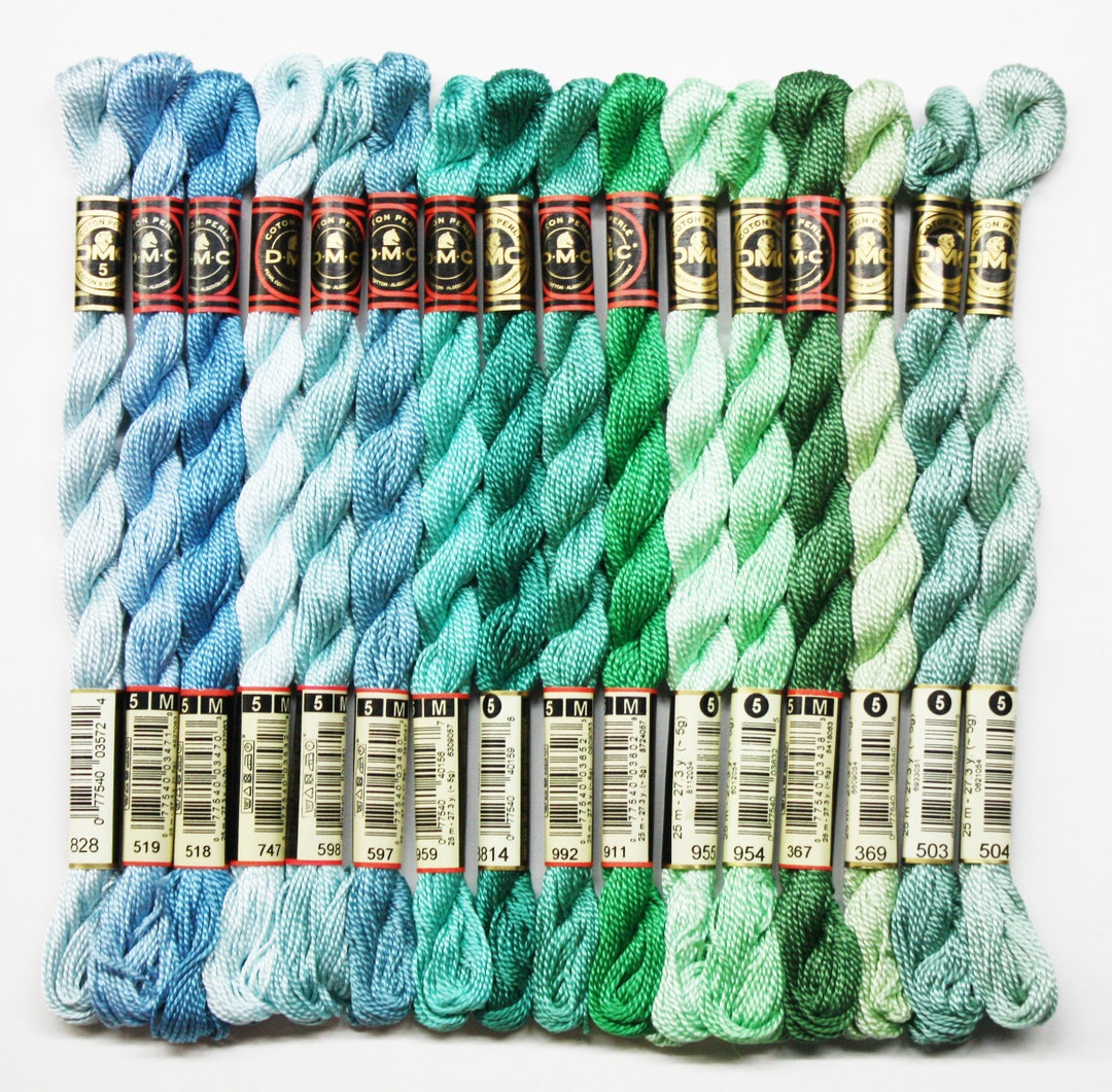 DMC Perle Cotton Skeins, Perle Cotton Size 5, DMC Threads, Perle Cotton ...