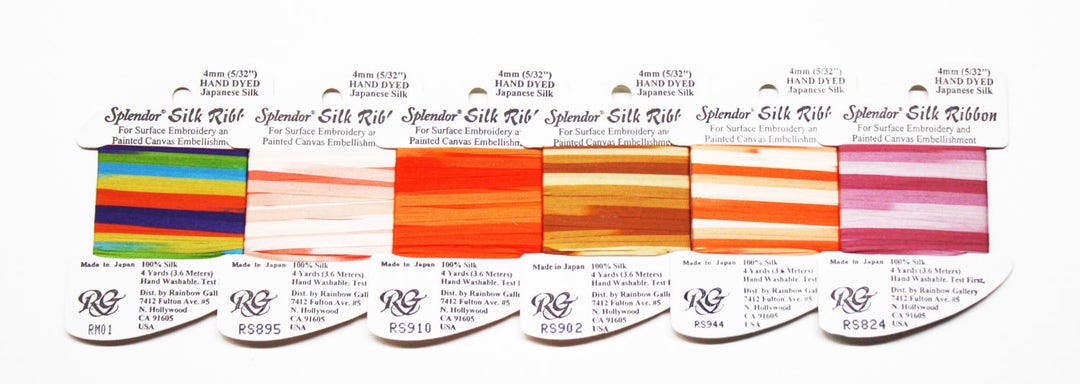 Splendor Silk Ribbon Multi 4.00 Each, Rainbow Gallery Splendor Silk ...