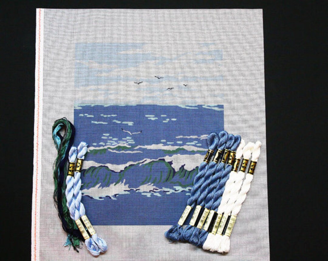 Needlepoint Kits, Needlework Kits, Beach Needlepoint, Needlepoint Ocean ...
