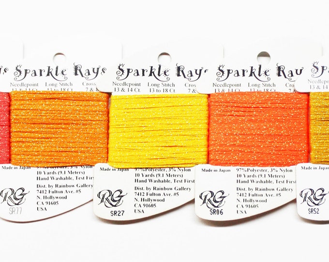 Sparkle Rays Thread Rainbow Gallery Sparkle Rays Needlework | Etsy