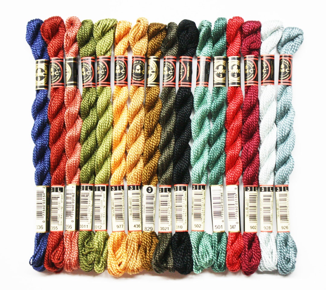 DMC Perle Cotton Thread, Perle Cotton #3, Perle Cotton Size 3, DMC ...