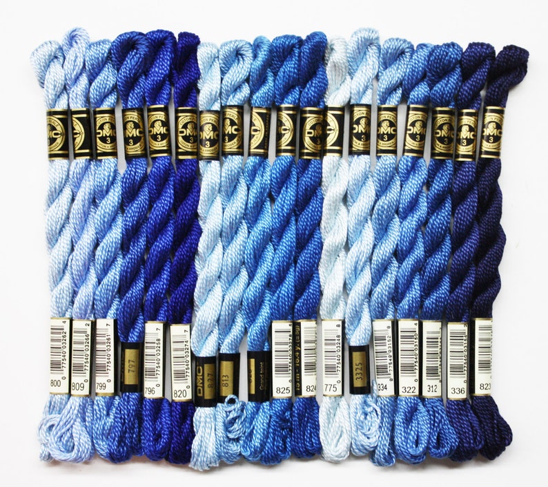 DMC Perle Cotton Thread Perle Cotton Size 3 Cross-Stitch | Etsy