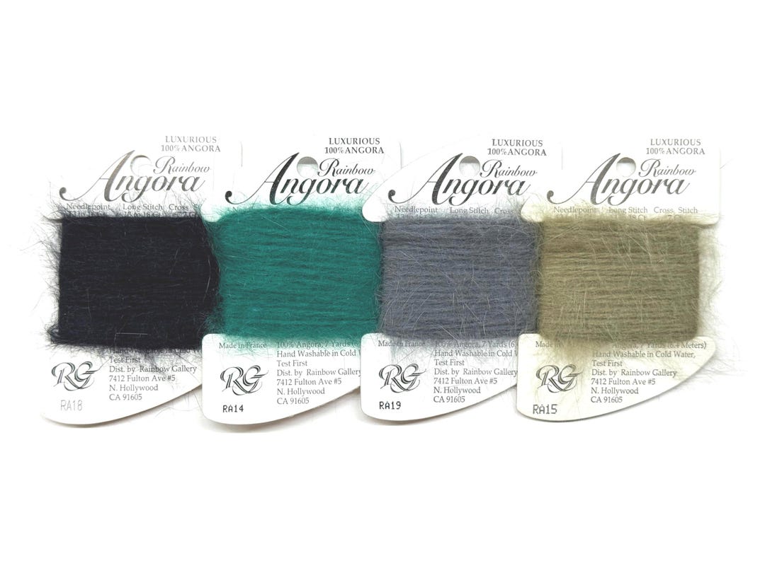 Angora Yarn 5.75 Each, Rainbow Gallery Angora Yarn, Yarns for Stitching ...