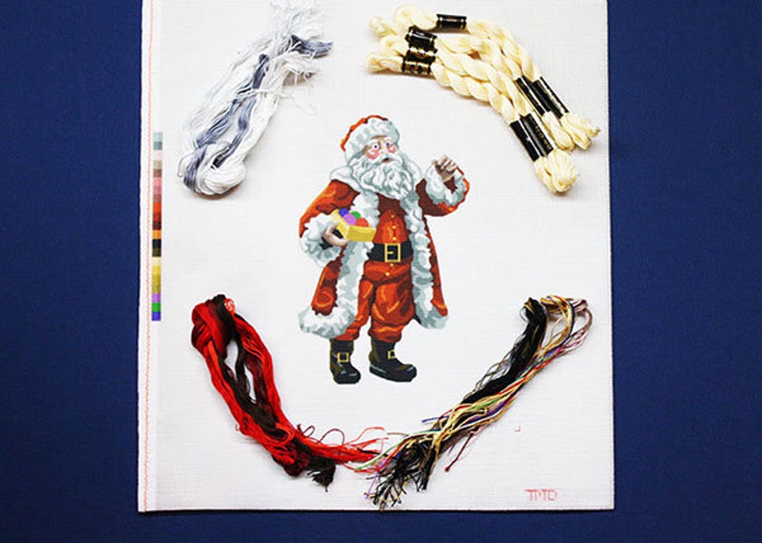 Needlepoint Kits, Santa Needlepoint Kit, Needlepoint Christmas Kits ...