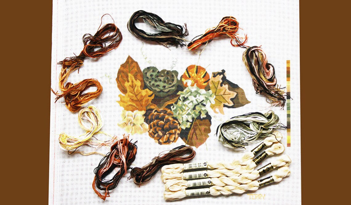 Needlepoint Kits Botanical Needlepoint Dried Flowers - Etsy