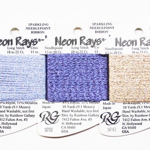 Neon Rays Plus Thread, Rainbow Gallery Neon Rays Plus, Cross-stitch ...