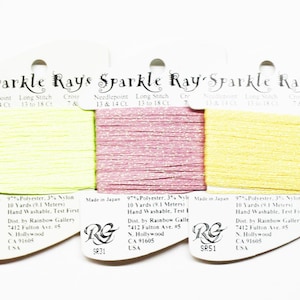 Sparkle Rays Thread, Rainbow Gallery Sparkle Rays, Needlework Thread, Rainbow Gallery Yarns ...