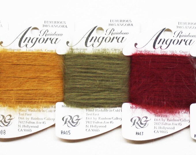 Rainbow Gallery Angora, Angora Yarn, Needlework Angora Threads, Rainbow ...