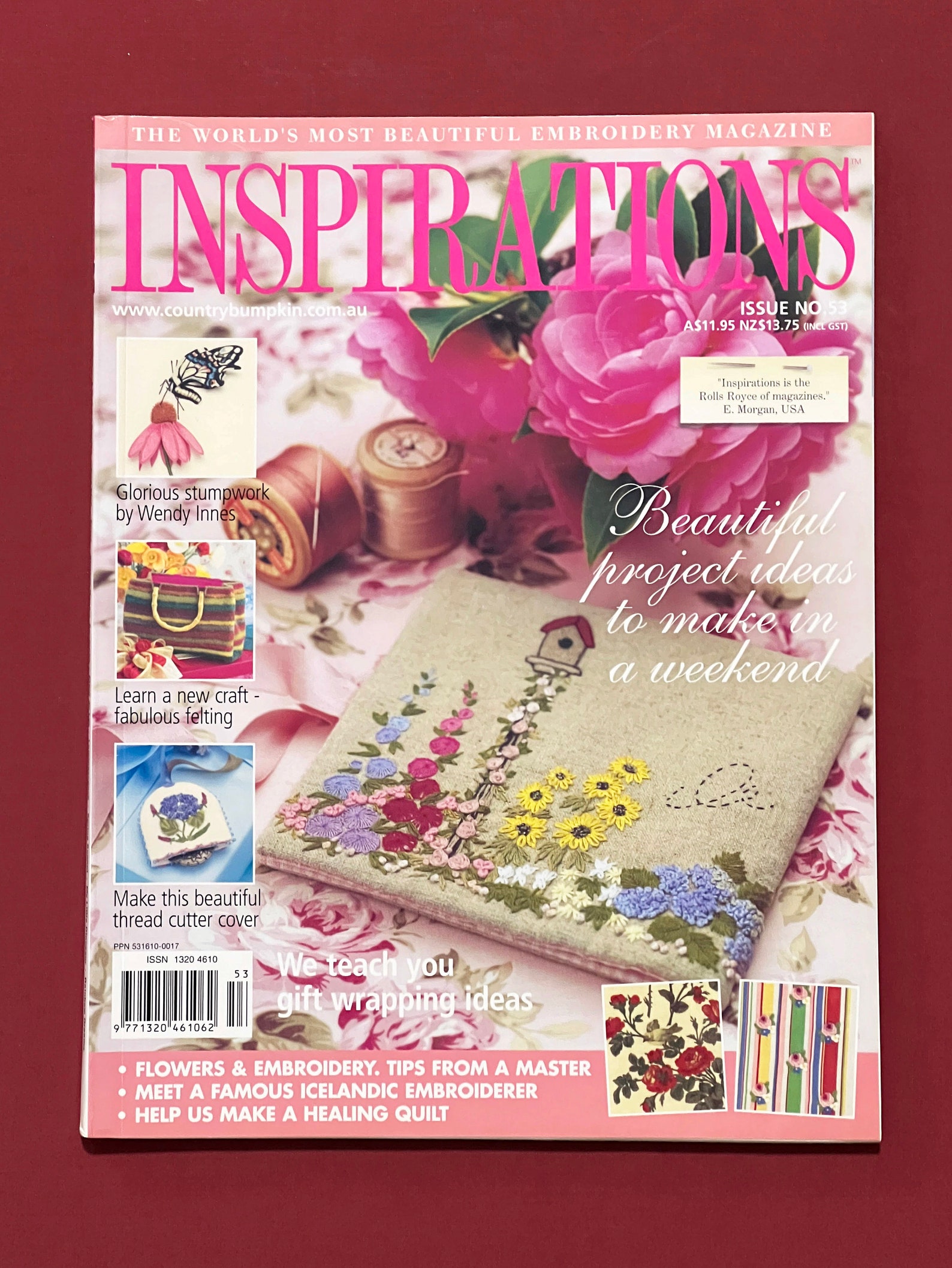 Inspirations Magazine Issue No. 53 2007, Embroidery Patterns, Silk ...