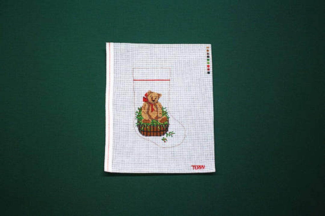 Mini Christmas Stockings, Needlepoint Stockings, Mini Needlepoint ...