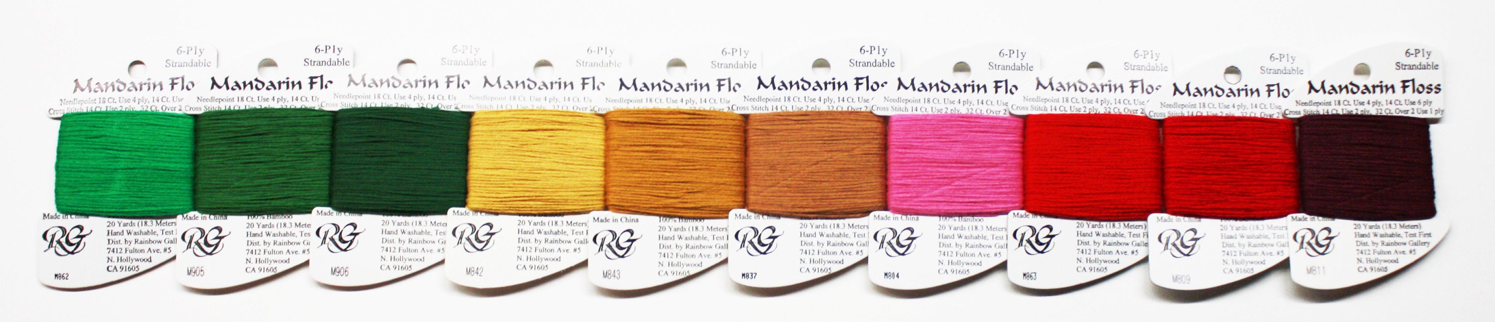 Mandarin Floss Yarn 2.70 Each Rainbow Gallery Mandarin Floss | Etsy