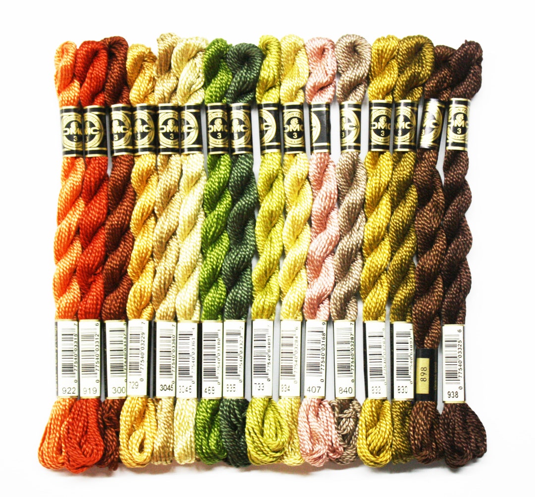 DMC Perle Cotton Threads Perle Cotton 3 Perle Cotton Size - Etsy