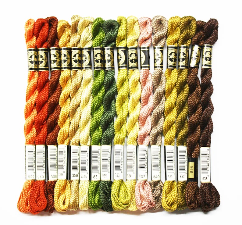 DMC Perle Cotton Threads Perle Cotton 3 Perle Cotton Size - Etsy