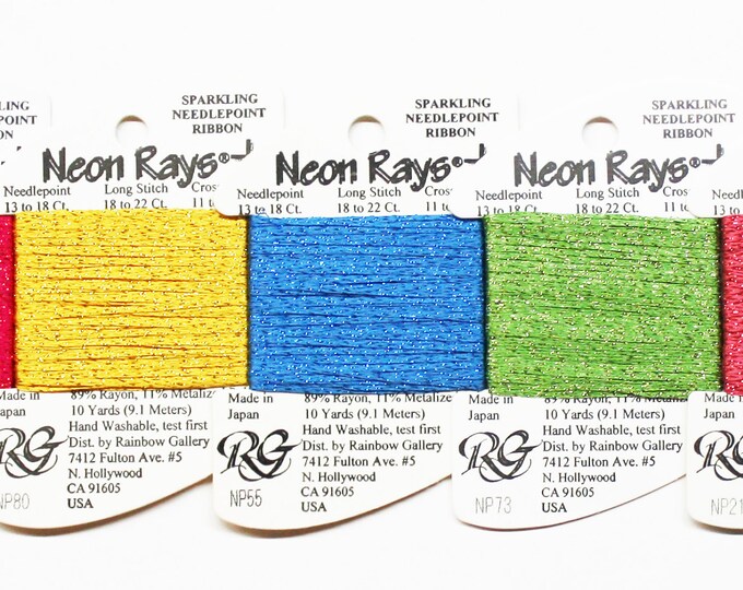 Neon Rays Plus, Cross-stitch, Embroidery, Rainbow Gallery Neon Rays ...