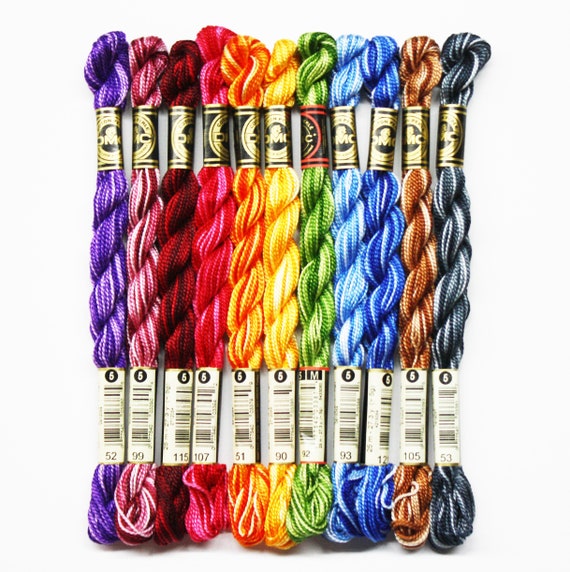 Pearl Cotton Variegated DMC Pearl Cotton DMC Perle Cotton - Etsy