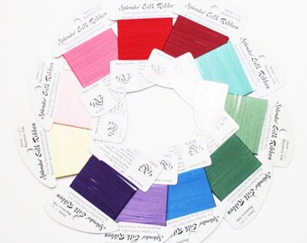 Splendor Silk Ribbon 4.00 Each Rainbow Gallery 4mm Silk | Etsy