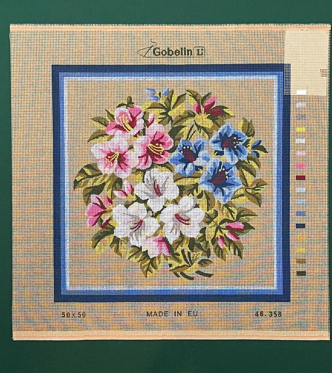 Gobelin L 46.358 Needlepoint Design, 10 Mesh Brown Tapestry Canvas ...
