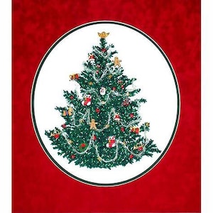 Christmas Tree Needlepoint Canvas, Xmas Tree Needlepoint, Needlework ...