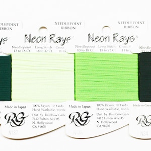 Neon Rays Thread, Rainbow Gallery Neon Rays, Neon Rays Ribbon Thread ...