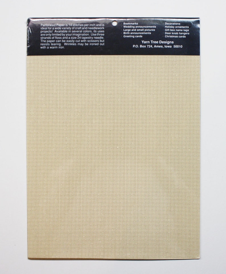 Perforated Paper 7.99, Craft Perforated Paper, Ecru Perforated Paper ...