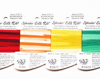 Splendor Silk Ribbon Multi 4.00 Each Rainbow Gallery Splendor - Etsy