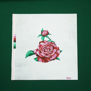 Needlepoint Kits, Red Rose Needlepoint Kit, Needlework Floral Kit ...