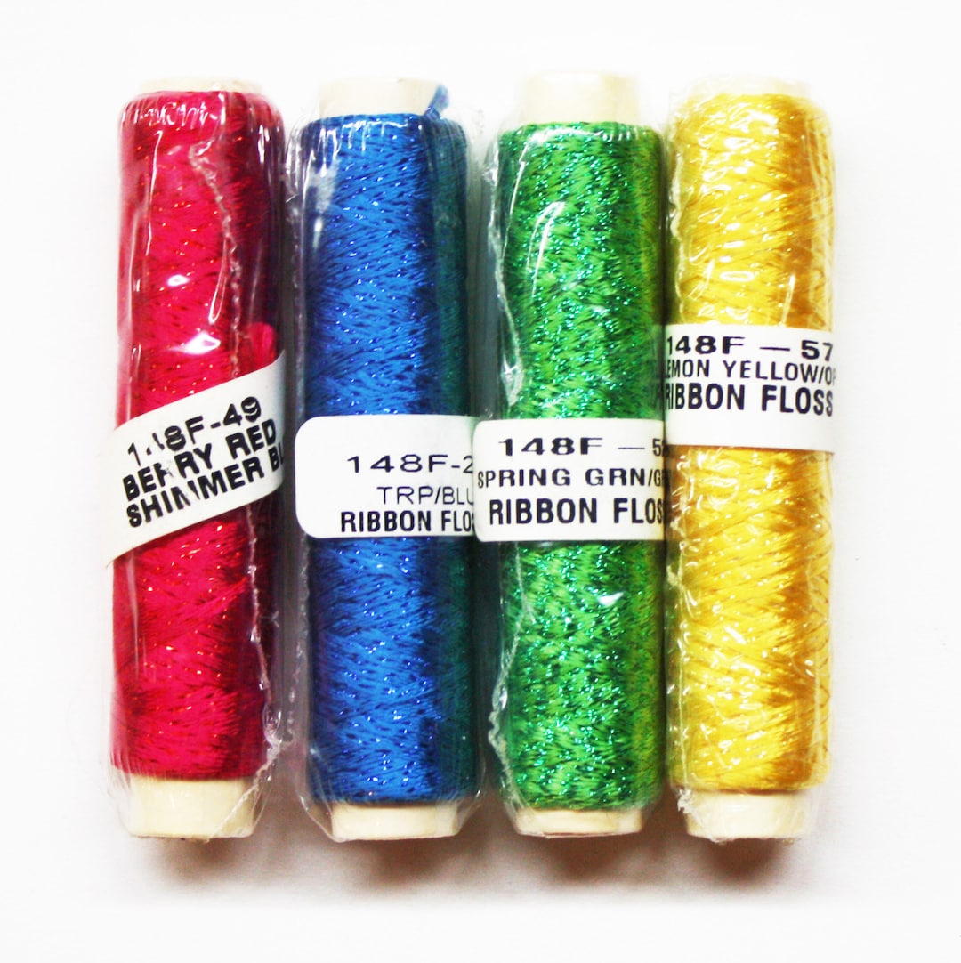 Shimmer Blend Ribbon Floss, Metallic Ribbon Floss, YLI Ribbon Floss ...