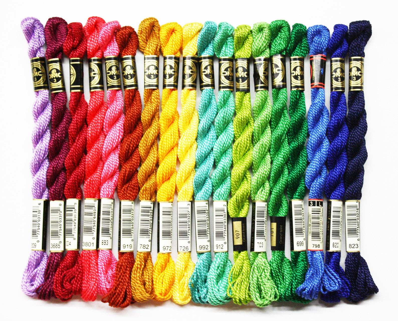DMC Perle Cotton Thread Perle Cotton 3 Perle Cotton Size 3 | Etsy