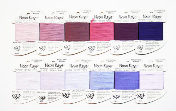 Neon Rays Thread, Rainbow Gallery Neon Rays, Neon Rays Ribbon Thread ...